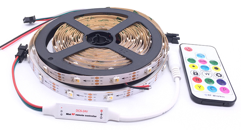 SP104E 17Key RF Controller for Addressable Digital Magic RGB LED Strip ...