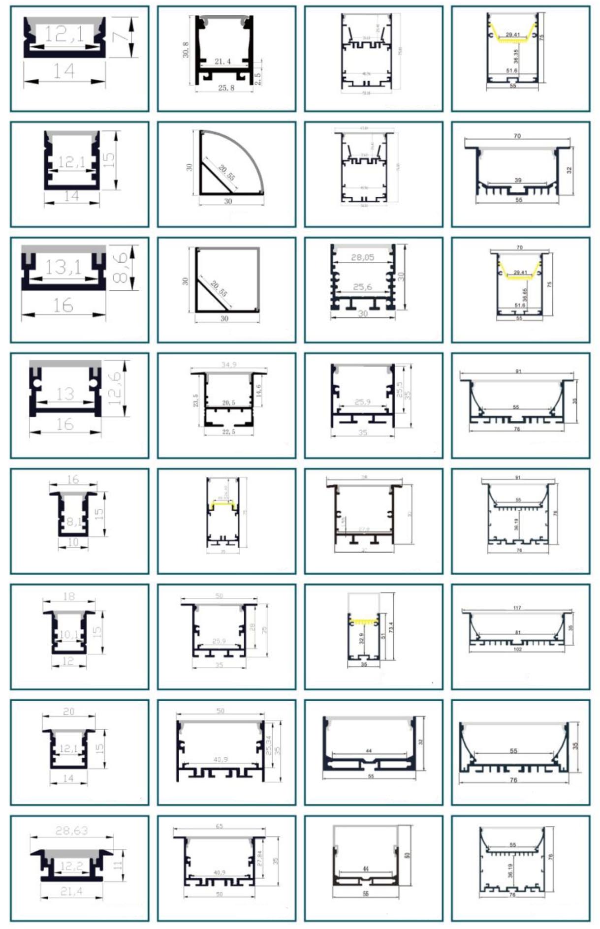 Flexible Bendable Aluminum Profile for LED Strip Light from China ...