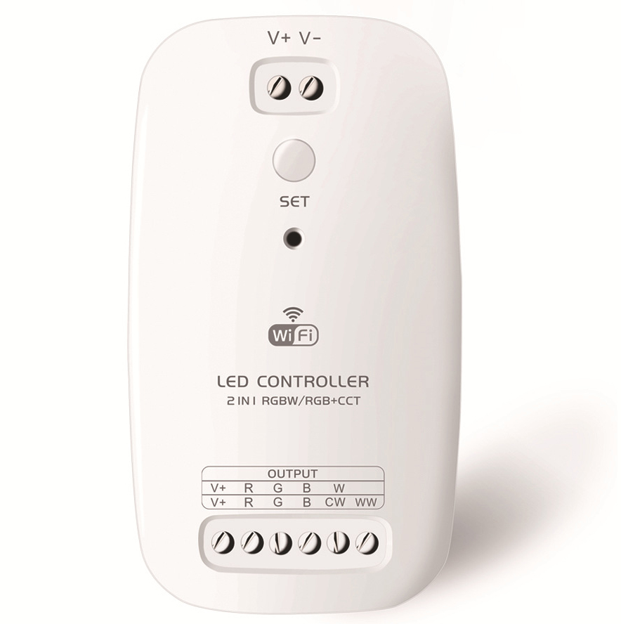 2 in 1 RGBW RGB+CCT WiFi Controller Works with Alexa for Flexible LED ...